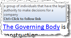 Create floating pop-ups in Word document